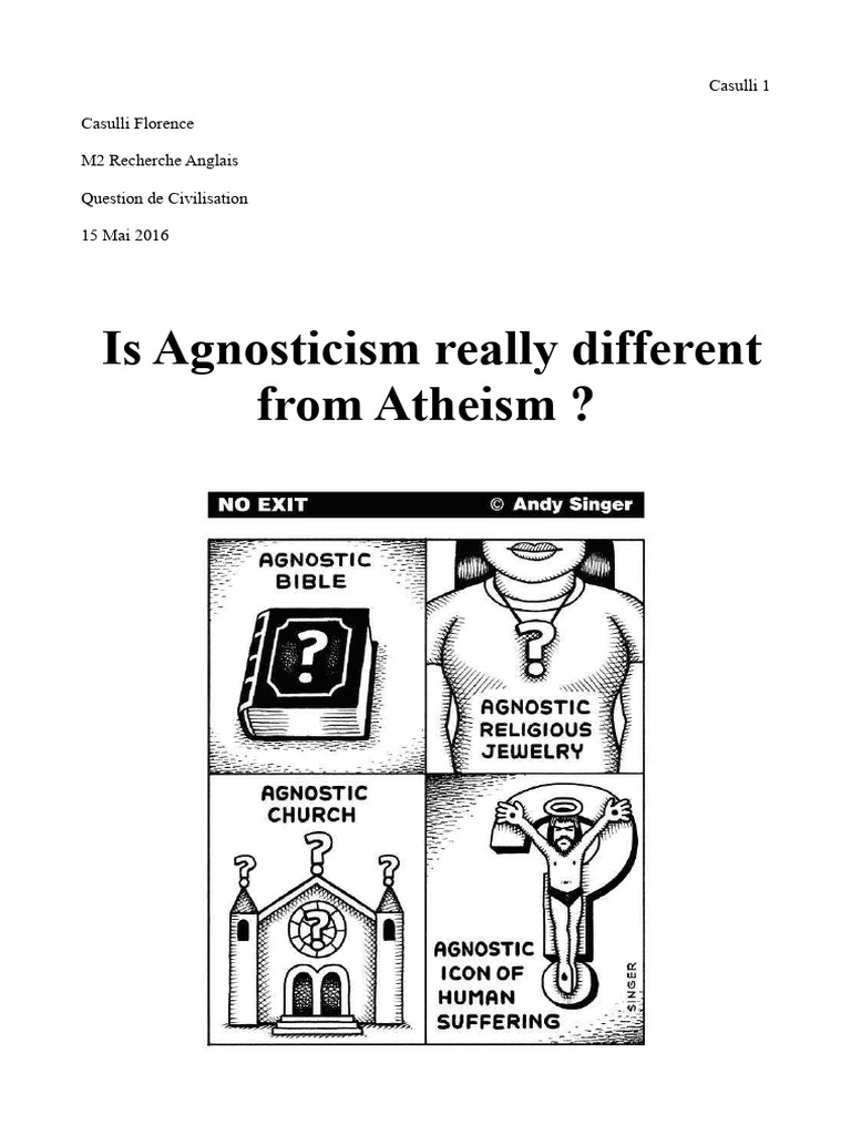 Agnosticism vs. Atheism in Victorian Era | PDF | Agnosticism | Atheism
