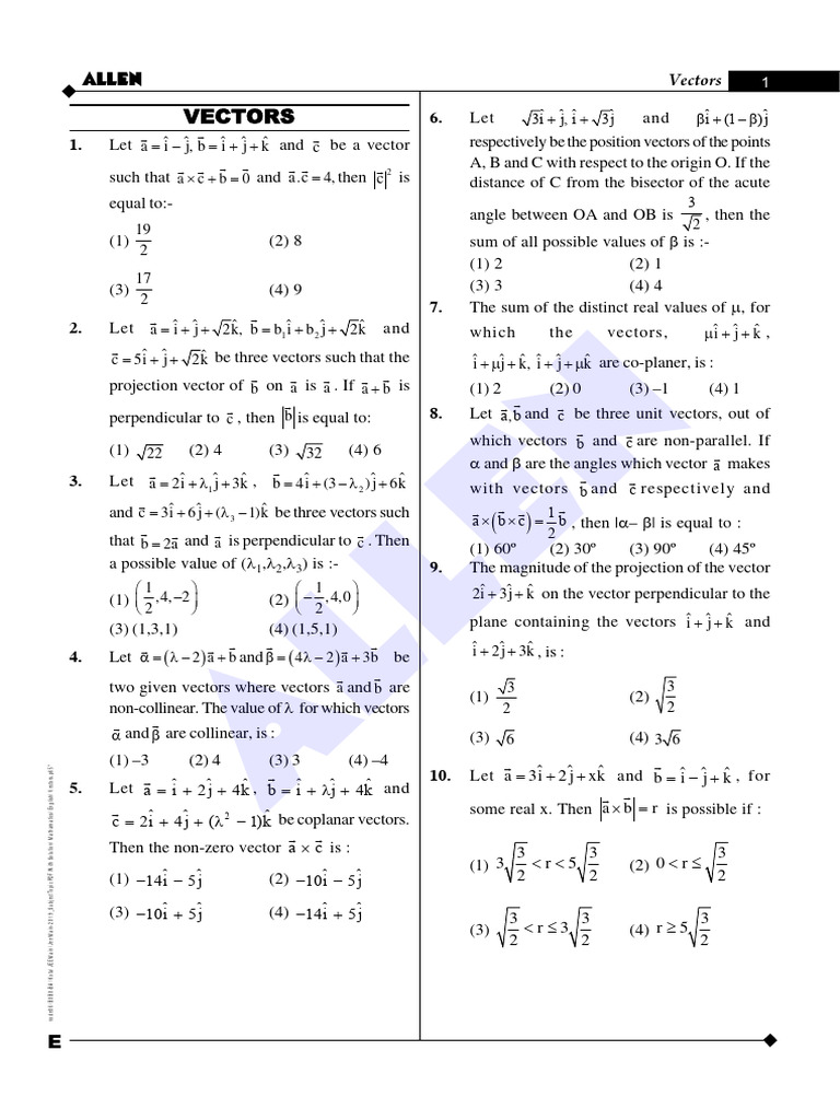 Vectors 1 | Download Free PDF | Euclidean Vector | Classical Geometry