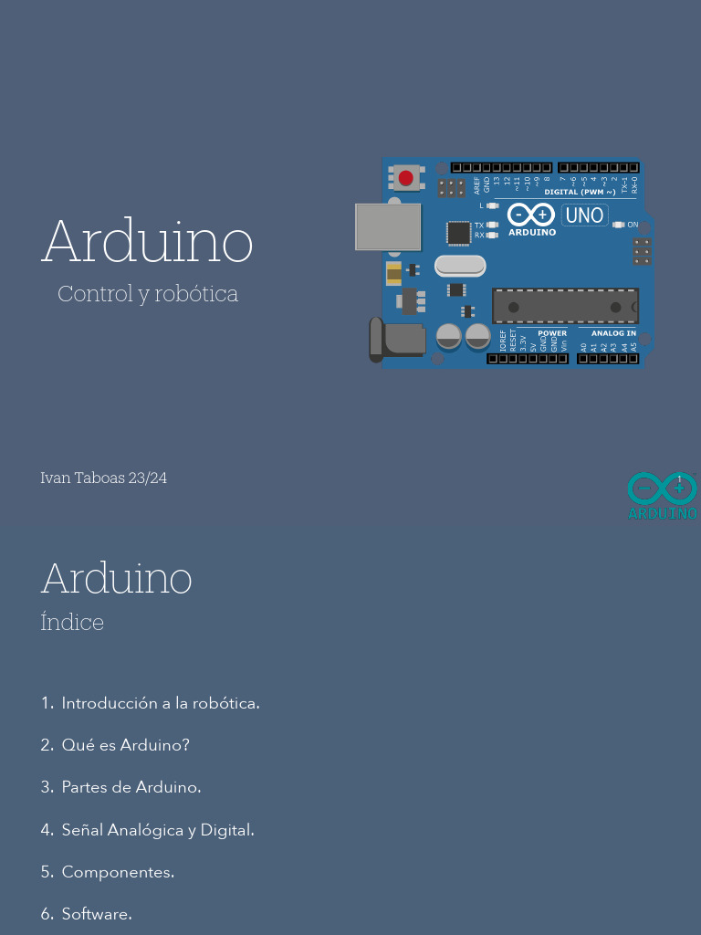 Presentación Arduino - Practicas | PDF | Sensor | Sistema de control