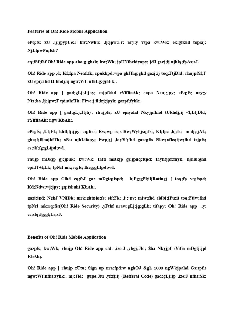 Final Blog About Oh Ride 1 | PDF