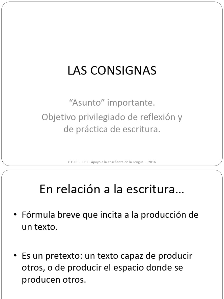 Consign As | PDF | Enseñando | Aprendizaje
