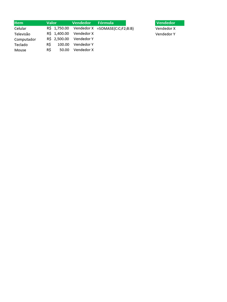 Exercicios de Excel 2021 | PDF