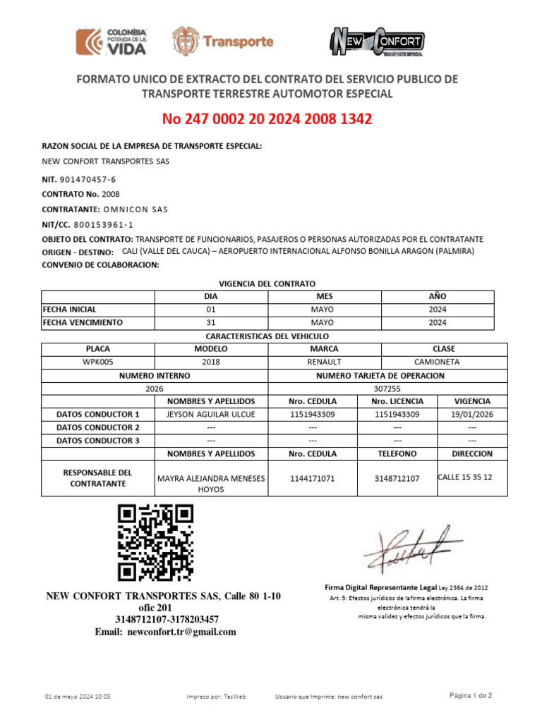 OMNICON PLANILLA | PDF | Transporte OMNICON PLANILLA | PDF | Transporte