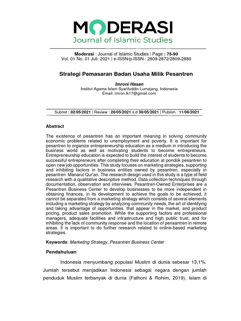 Urnal Imron Fix | PDF | Karier & Perkembangan | Bisnis