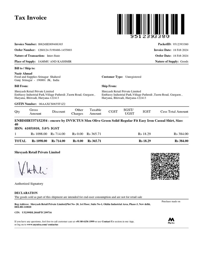 Item Invoice Download | PDF | Trade | Taxation