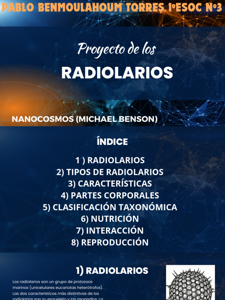 Proyecto Nano Cosmos (Radiolarios) | PDF | Biología | Organismos