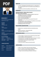 CA Articleship Resume Template | PDF