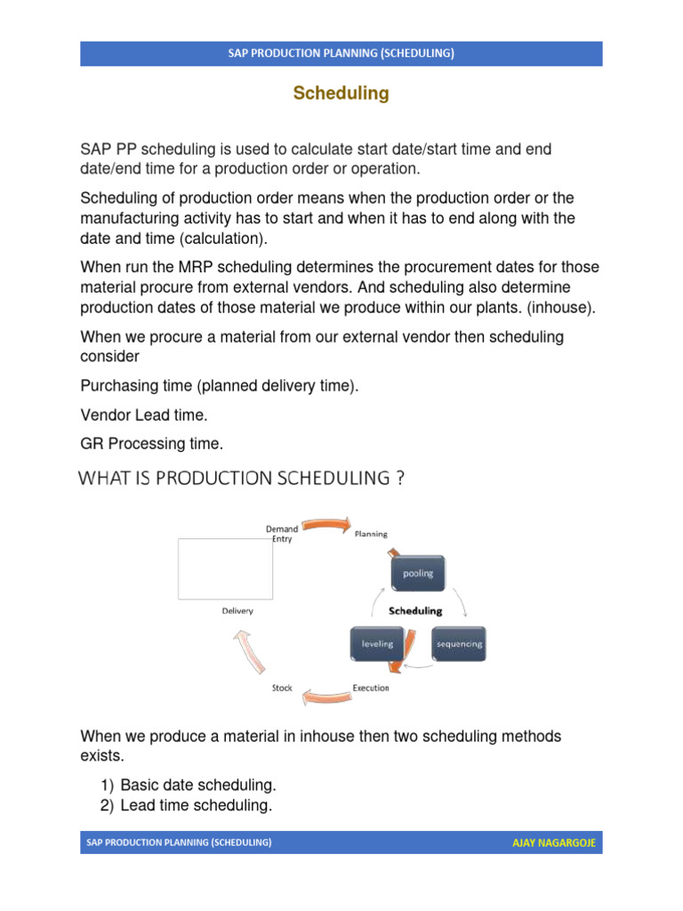 sap-pp-scheduling-intro-guide-for-beginners | PDF | Computing sap-pp-scheduling-intro-guide-for-beginners | PDF | Computing