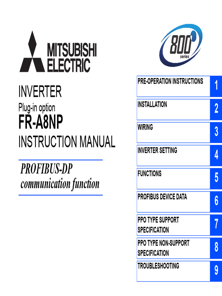 Manual - F800 Profibus | PDF | Electrical Wiring | Electrical Connector