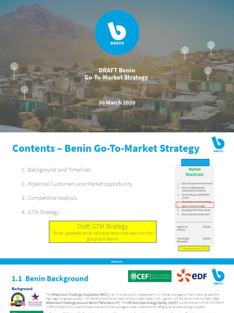 Benin GTM Strategy Template v2 BEAM | PDF | Brand | Off The Grid