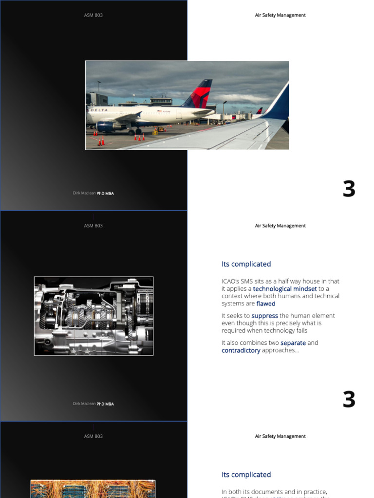 ASM 803 3 Lecture | PDF | Risk | Aviation Safety