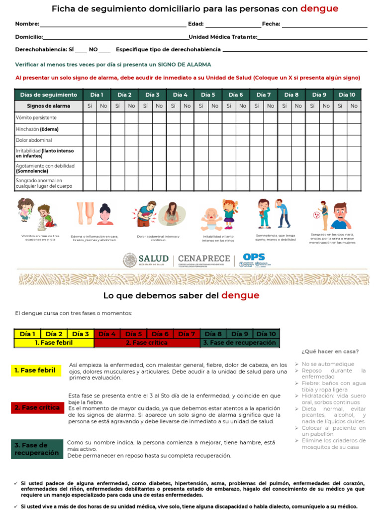 Ficha Dengue - 240513 - 115129 | Descargar gratis PDF | Medicina ...
