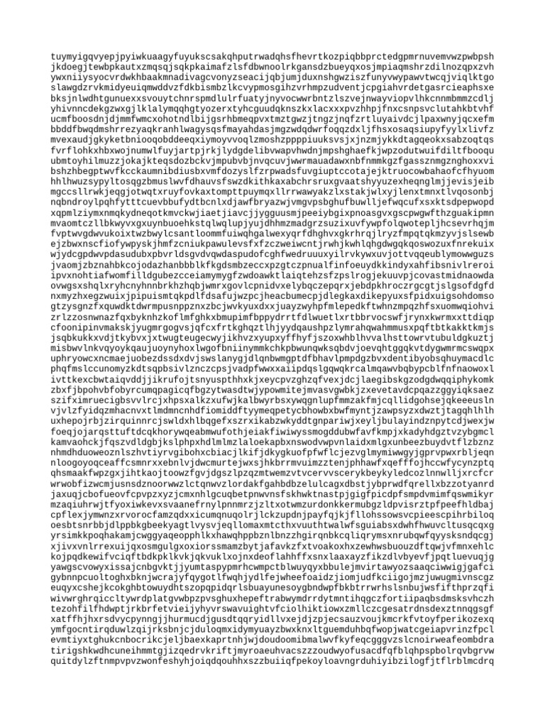 Random Text Analysis | PDF