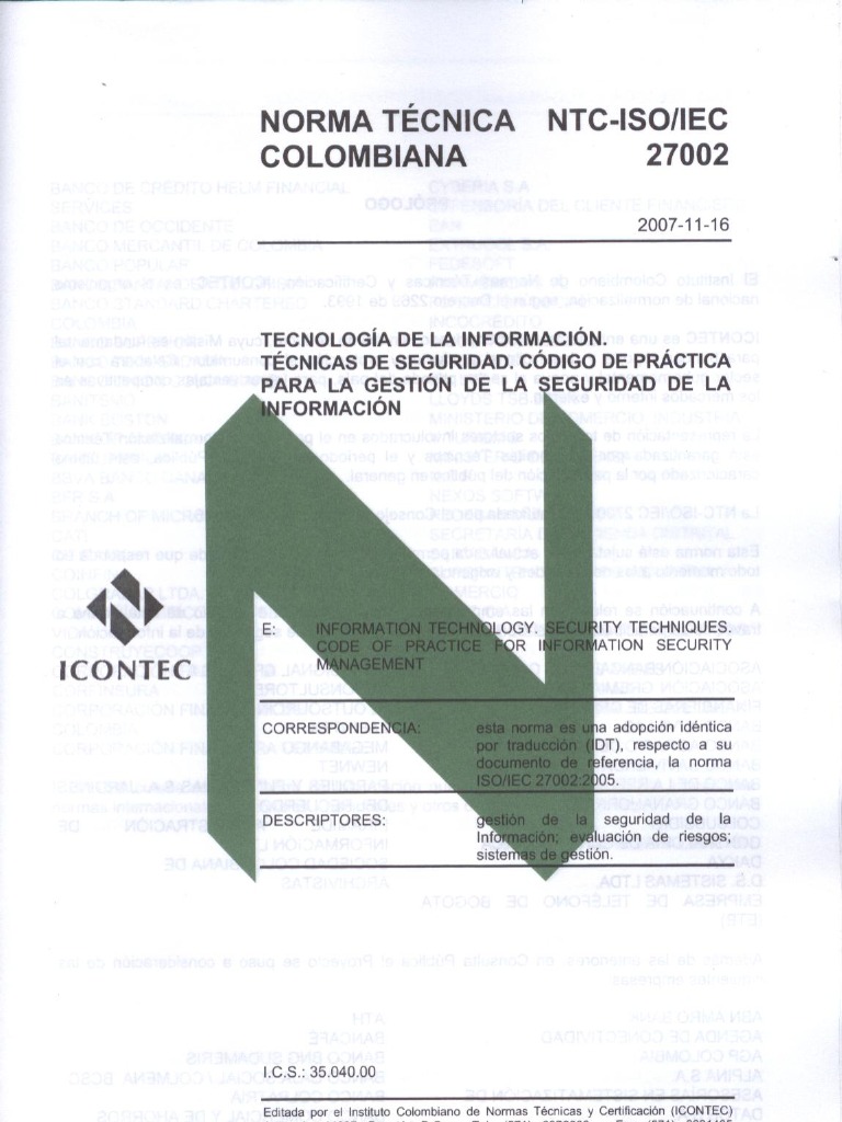 Normas ISO 27002 | PDF | Seguridad de información | Información