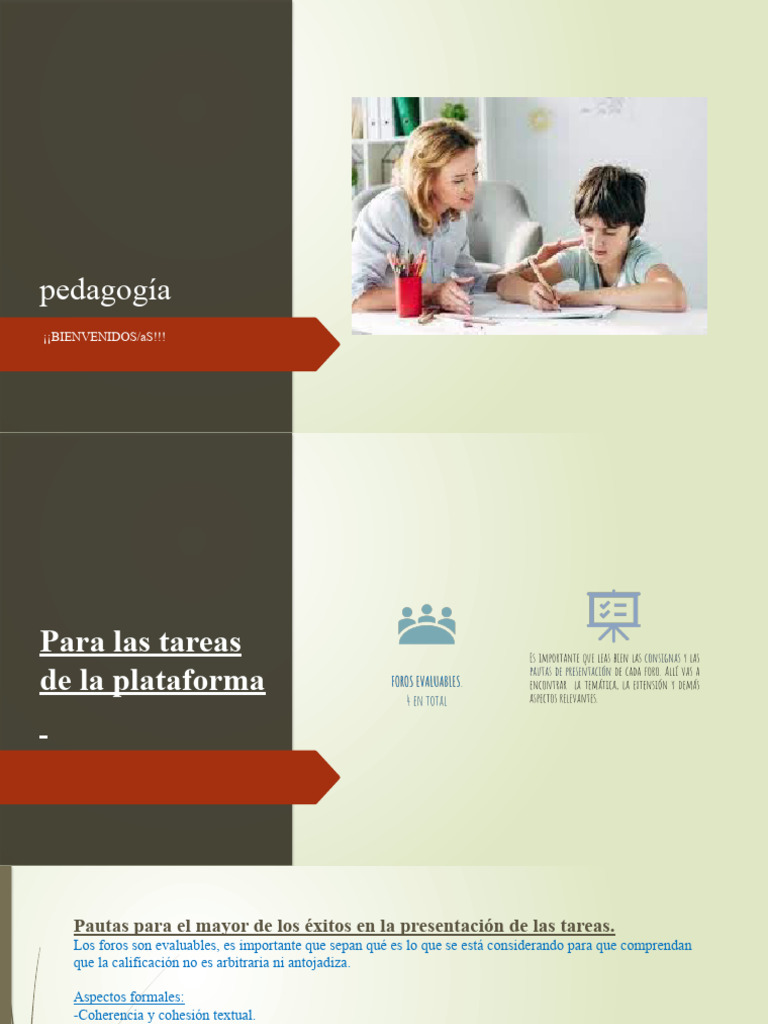 Presentacion Pedagogia - Modulo 1 | Descargar gratis PDF | Maestros | Escuelas