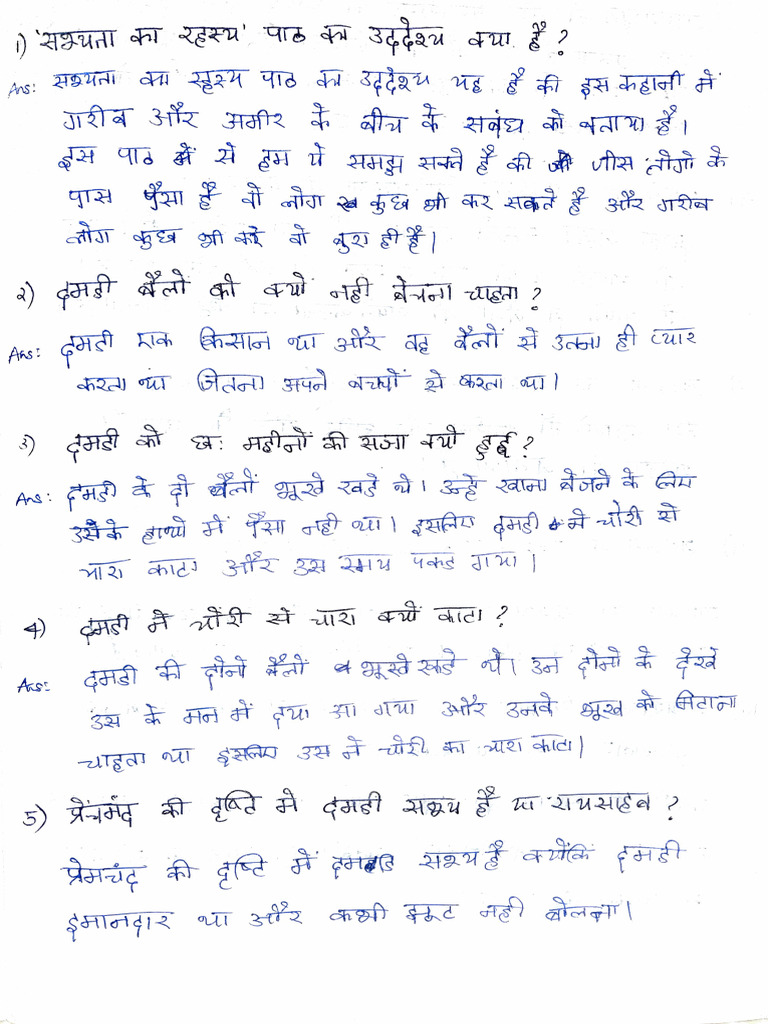 Hindi Assignment | PDF