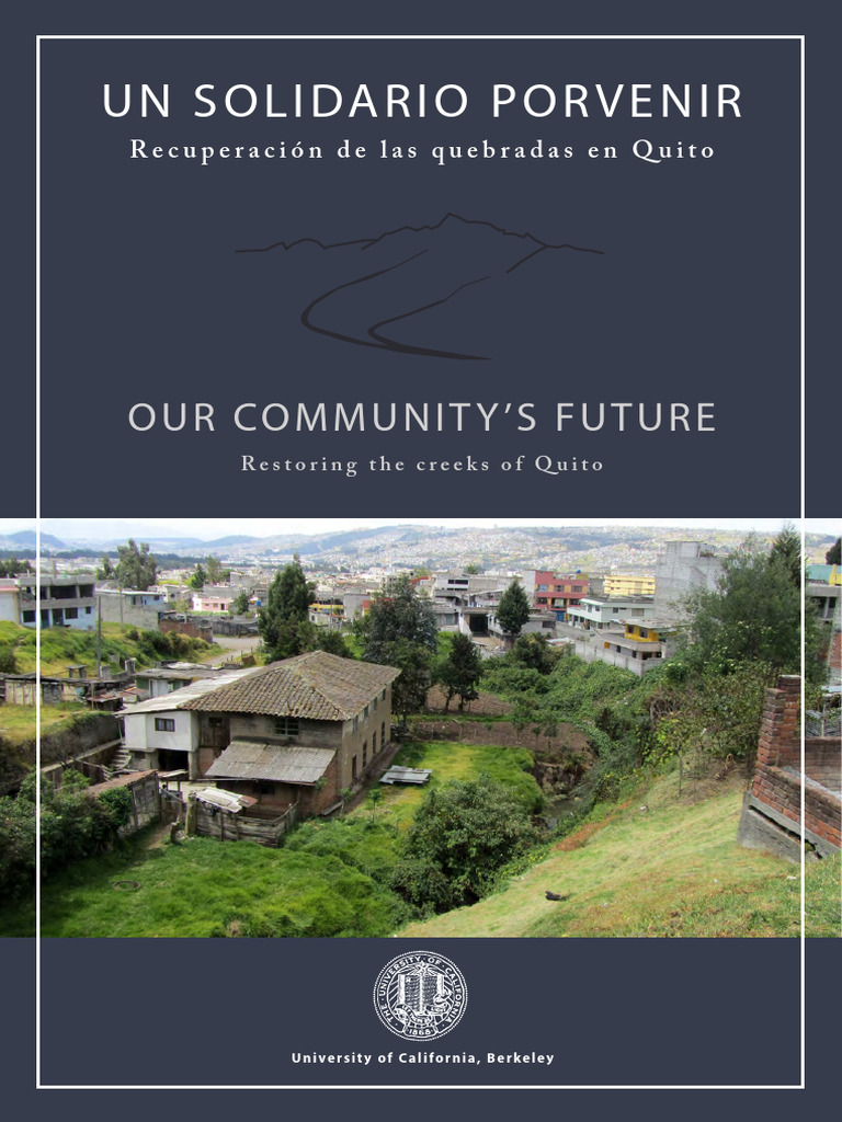 Recuperación de Quebradas en Quito | PDF | Ingeniería Ambiental | Ciencia medioambiental
