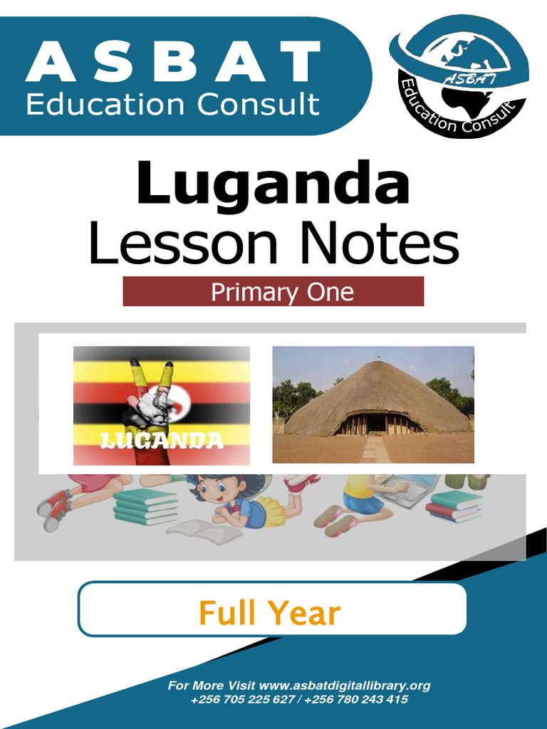 Luganda Lessons for Primary 1 | PDF | Languages Of Africa | Linguistics