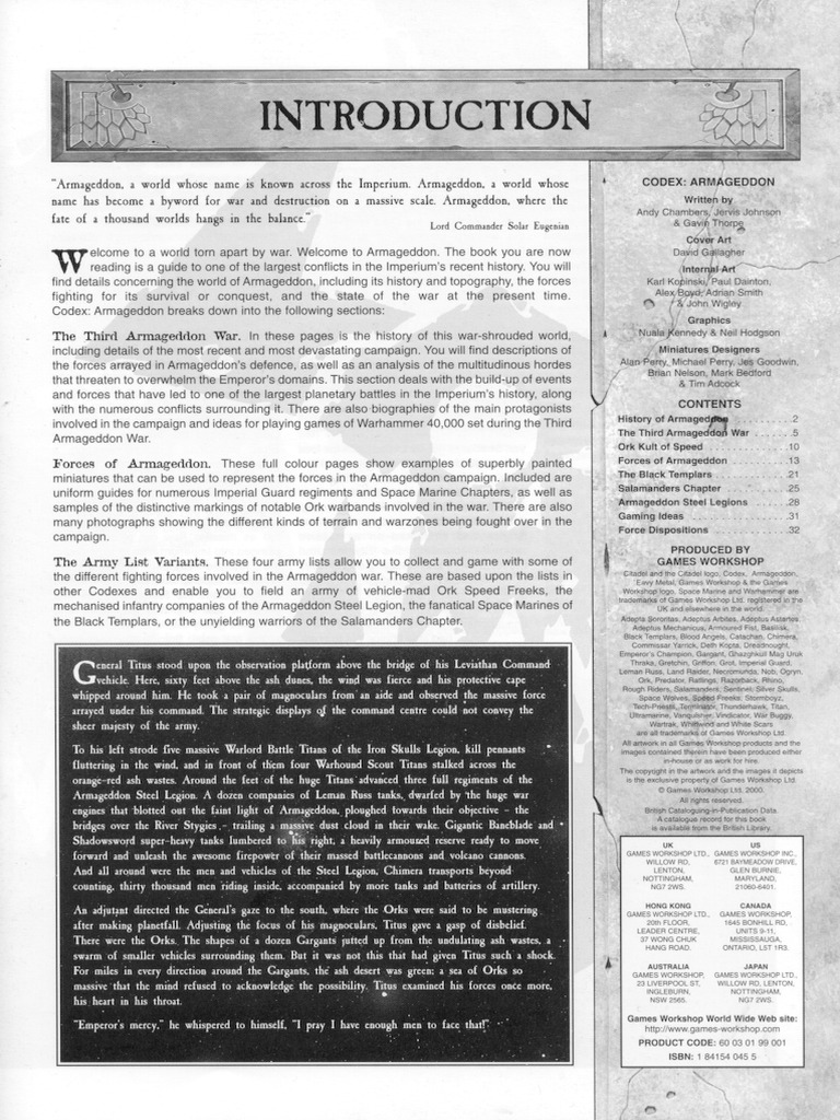 Codex Armageddon - 0 - Games Workshop - Anna's Archive | PDF