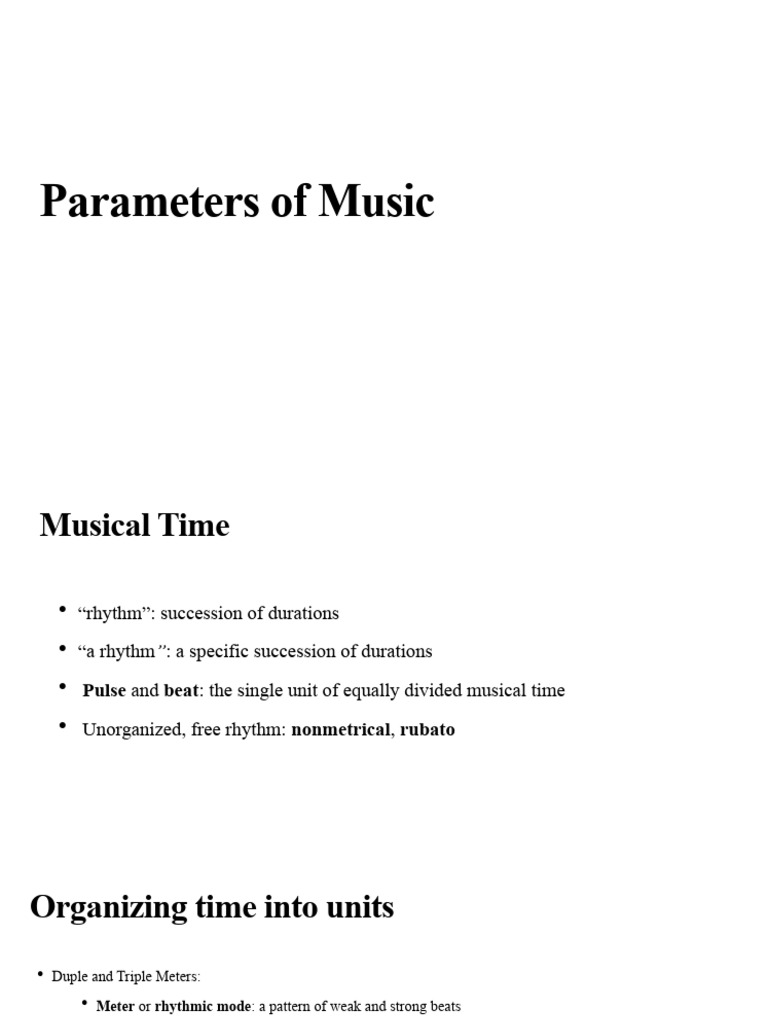 Parametres of Music (2024) | PDF | Scale (Music) | Chord (Music)