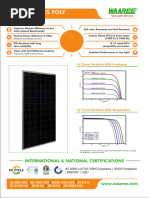 Waaree Data Sheet | PDF | Solar Cell | Solar Power