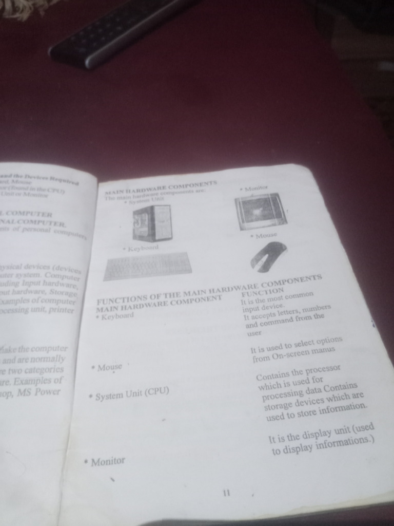 Main Hardware Components Pdf