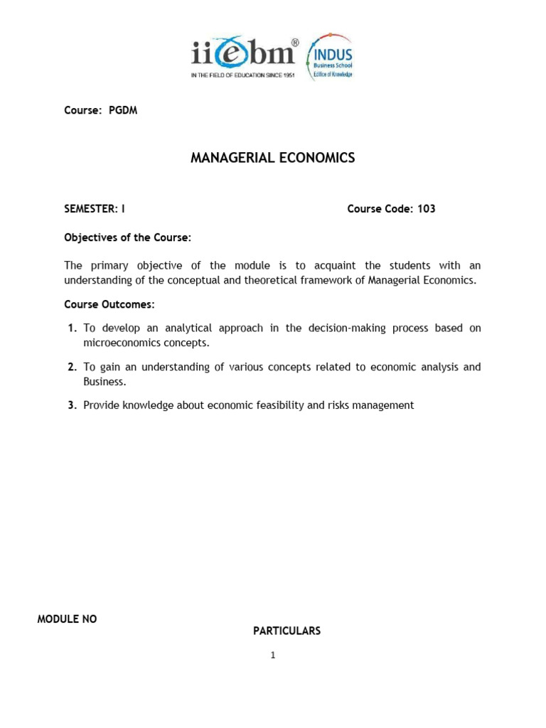 Managerial Economics- 103 | Download Free PDF | Economics | Supply And Demand