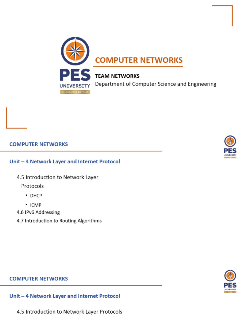 Instructor Slides Unit 4 Part1 | PDF | I Pv6 | Routing