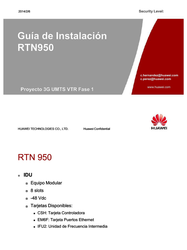 RTN 950 | PDF | Tecnología de información y comunicaciones | Bienes ...