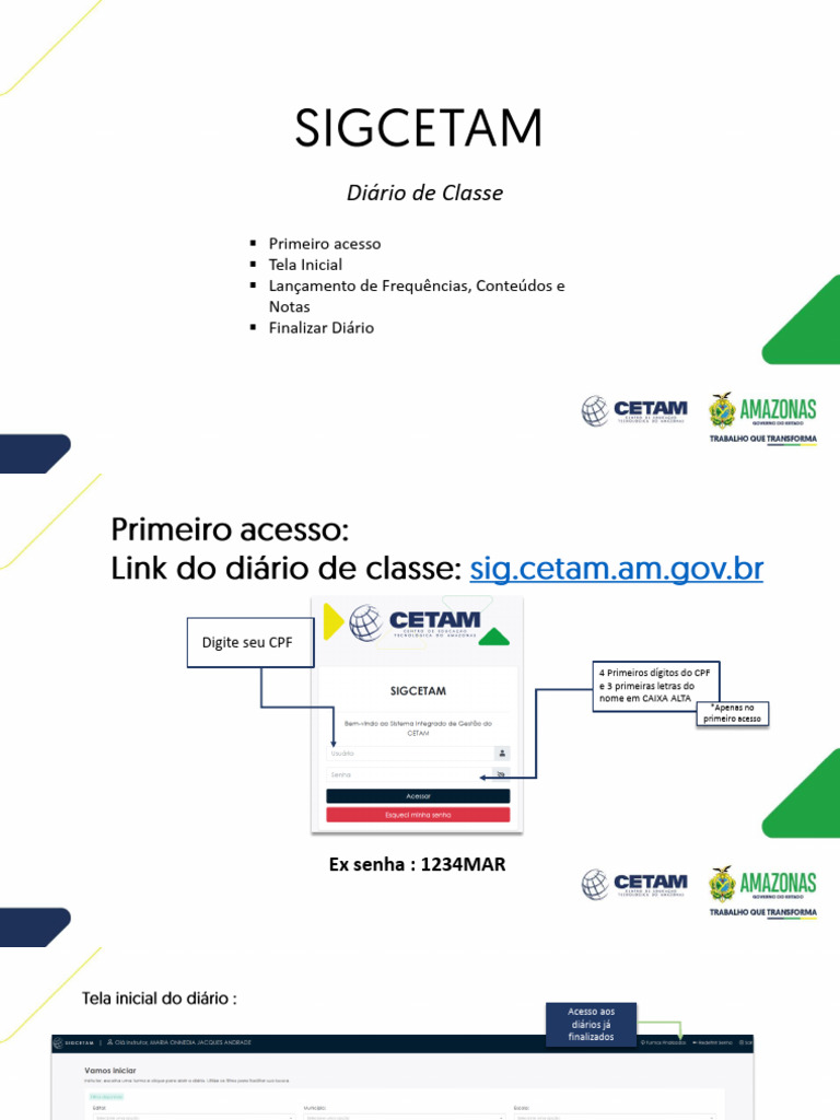 Tutorial - Diario de Classe | PDF
