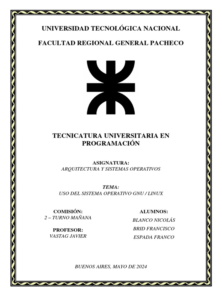 Monografía - GNU-Linux | PDF | Ñu | Archivo de computadora