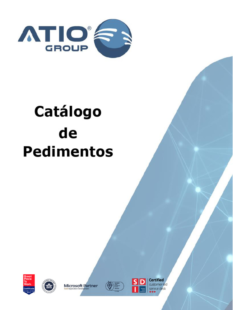 OS-Catálogo de Pedimentos-20240411 | PDF | Comercio | Transporte de mercancías