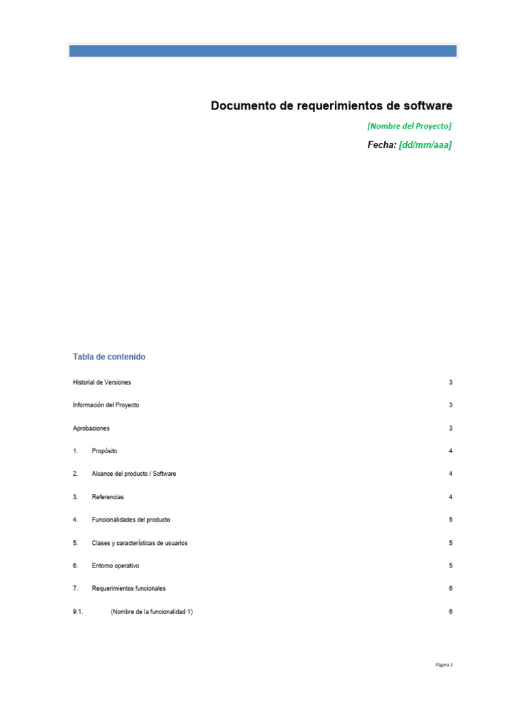 Documento de Requerimientos de Software (PRD) | PDF | Software ... Documento de Requerimientos de Software (PRD) | PDF | Software ...