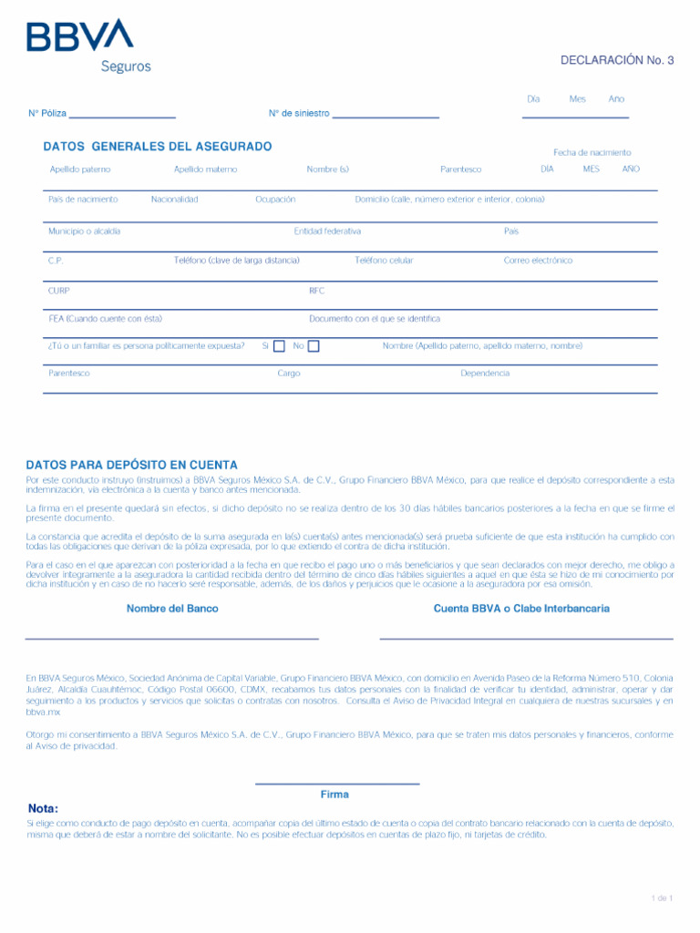 Declaracion 3 Hos - BX | PDF