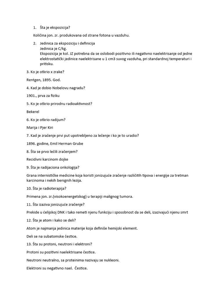 RADIOTERAPIJA | PDF
