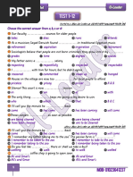 El Moassar 3rd Prep Answers | PDF