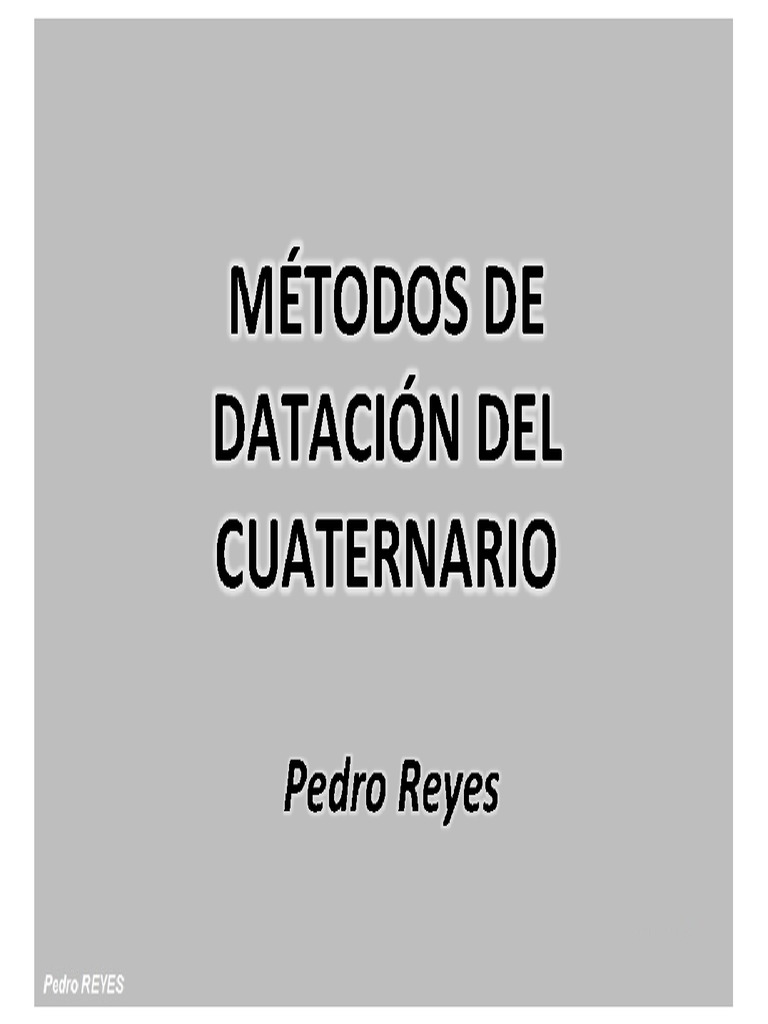 Metodos Datacion Geomorfica | PDF