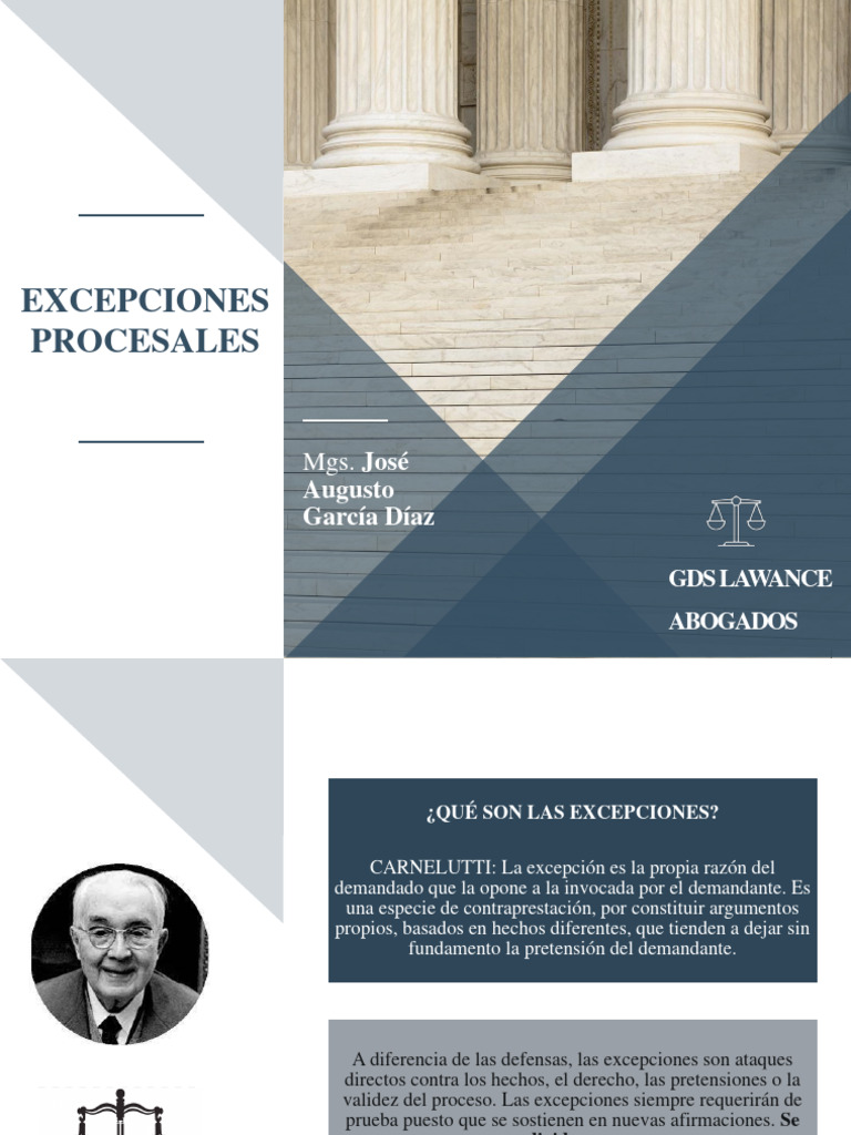Excepciones Procesales - 2 | PDF | Ley procesal | Demanda judicial
