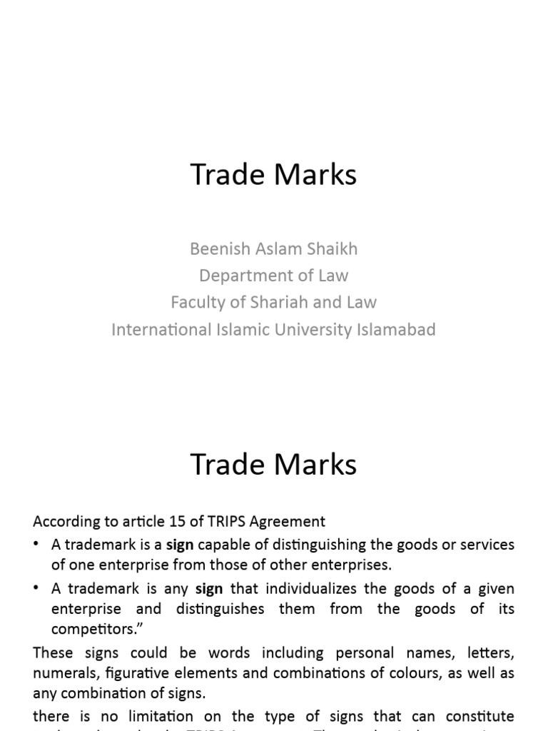 Trade Marks | Download Free PDF | Trademark | Justice