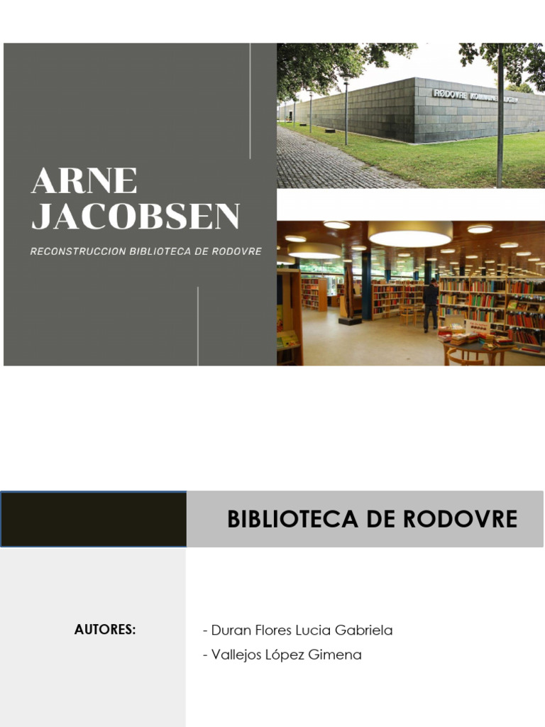 RECONSTRUCCION BIBLIOTECA DE RODOVRE - PRESENTACION | PDF | edificio | Escalera