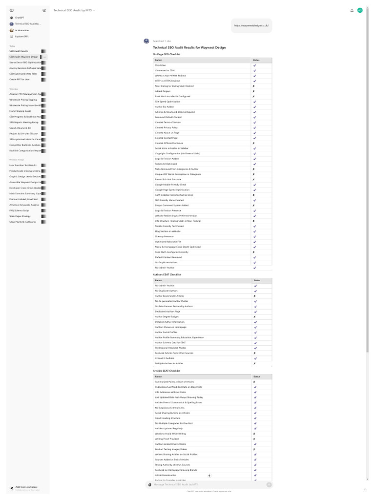 ChatGPT - Technical SEO Audit by MTS | PDF | Search Engine Optimization ... ChatGPT - Technical SEO Audit by MTS | PDF | Search Engine Optimization ...