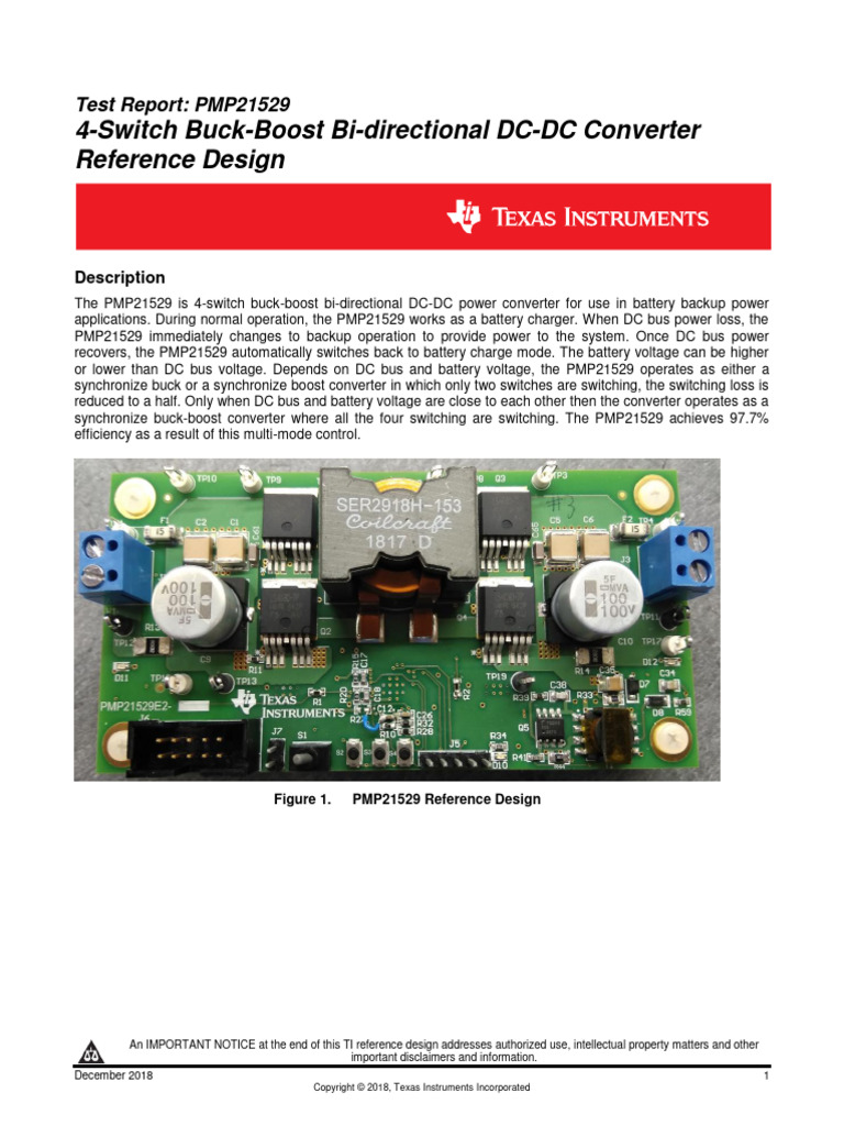 Tidt046 Buck Bost Bi Directional | PDF | Battery Charger | Direct Current