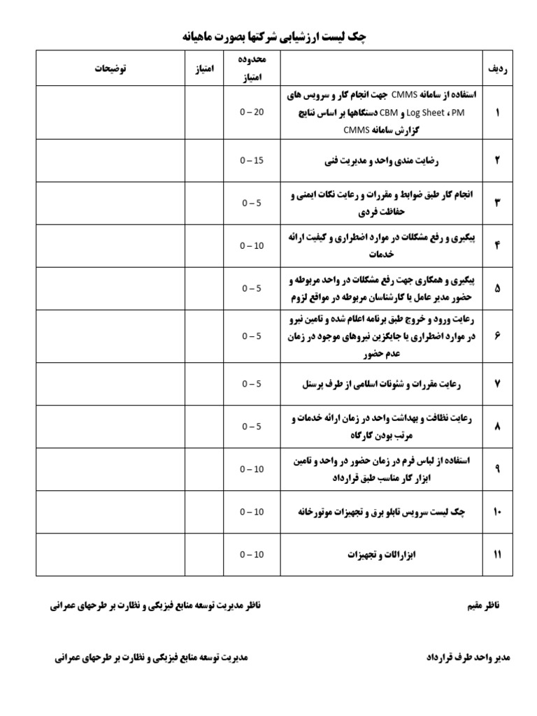 0 - 20 Cmms PM Log Sheet CBM Cmms - 0 | PDF
