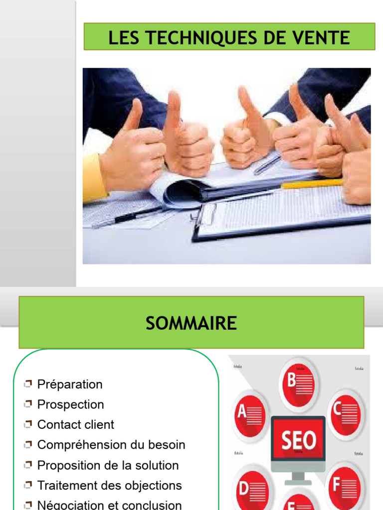 Techniques de Vente | PDF | Négociation | Sodles