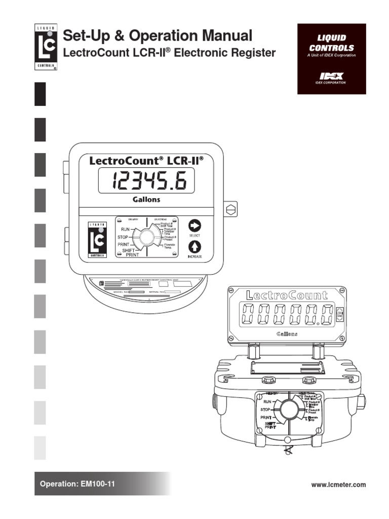 Electrocount lcr2 | PDF | License | Menu (Computing)