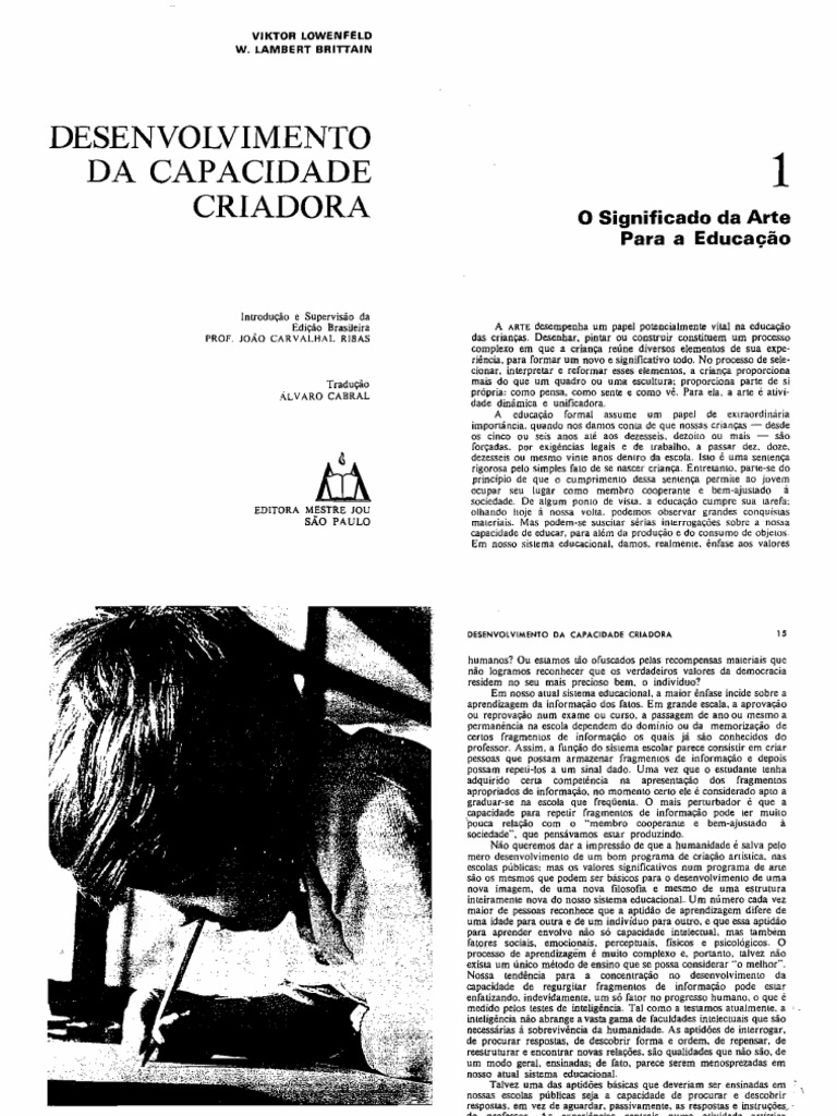 Lowenfeld - o Significado Da Arte | PDF | Aprendizado | Pensamento