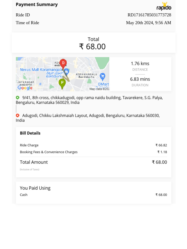 Rapido 2 | PDF | Invoice | Payments