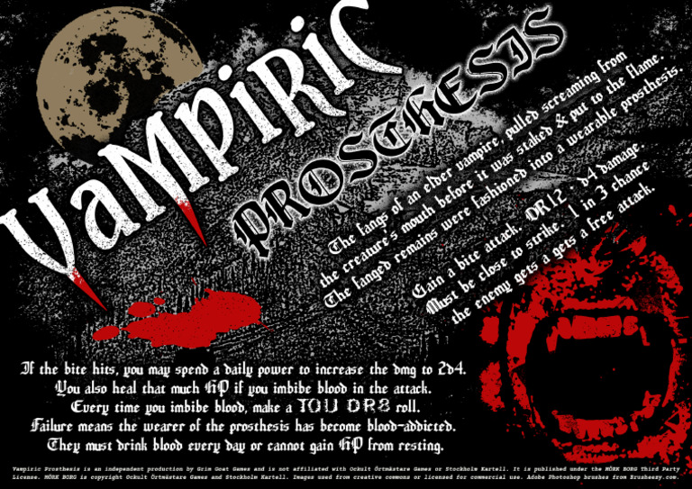 Vampiric Prosthesis v2 | PDF