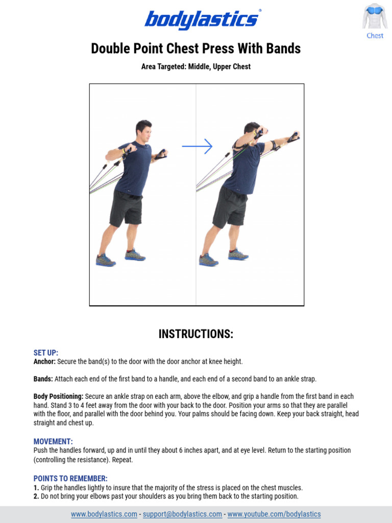 Double Point Chest Press With Bands 1 | PDF