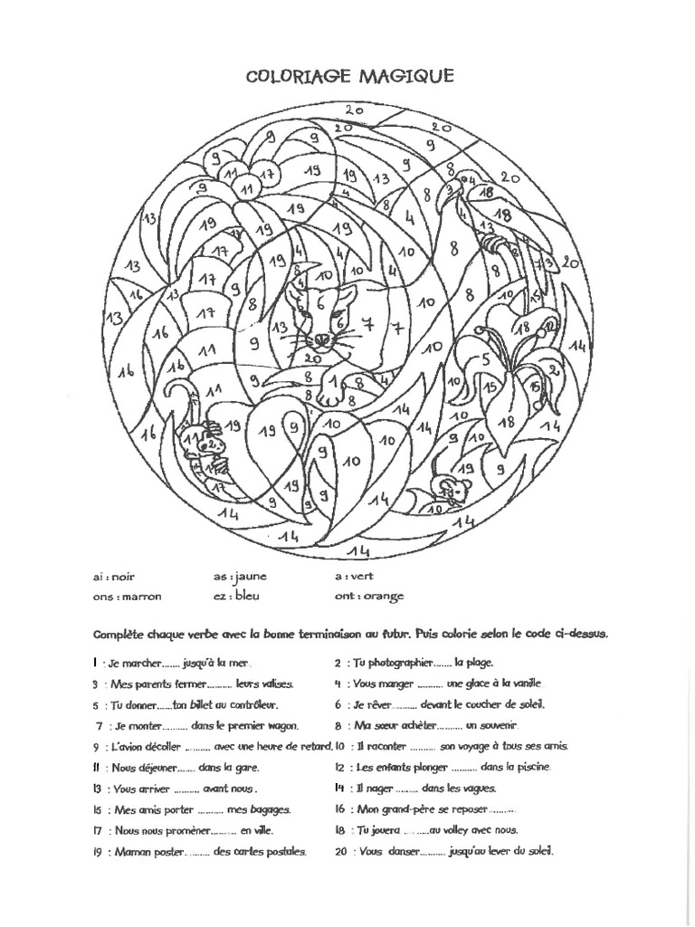 COLORIAGE MAGIQUE | PDF